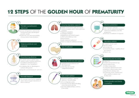 12 Steps of the Golden Hour of Prematurity - Campus Vygon Global
