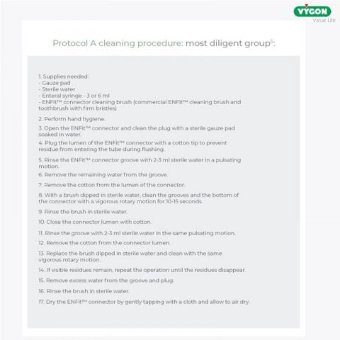 Efficacy and importance of connector cleaning in neonatal enteral ...